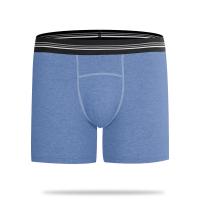China Cozy Contoured Mid ‑ Thigh Men's Breathable Boxer Briefs For Gym Workouts for sale