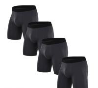 China 4-Way Stretch Sustainable Eco-Friendly Men's Boxer Briefs with Chafe-Free Fit for Outdoor Activities for sale
