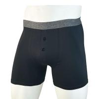 China Long-Leg Plush Cotton Men's Boxer Briefs with 360° Breathable Moisture Control and Commute-Tailored No-Ride-Up Fit for sale