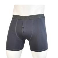 China Long-Leg Plush Cotton Men's Boxer Briefs with 360° Breathable Moisture Control and Commute-Tailored No-Ride-Up Fit for sale
