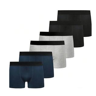 China Bamboo Sustainable Men's Boxer Briefs with Breathable Moisture-Wicking and 4-Way Elastic Dynamic Fit for sale