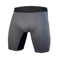 China Plush Moisture-Wicking Men's Boxer Briefs with 4-Way Stretch and Stay-Put Contoured Fit for Gym Workouts for sale