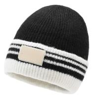 China Striped Warm Versatile Knitted Hat for Autumn and Winter Beanie for sale