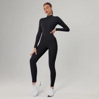 China Invisible Seamless Fit Yoga Bodysuit with 4-Way Stretch Nylon and Subtle Toning Compression for Yoga Practice for sale