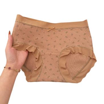 China Breathable Combed Cotton Ladies' Briefs with 4-Way Dynamic Stretch and Precision No-Show Fit for Daily Commuting for sale