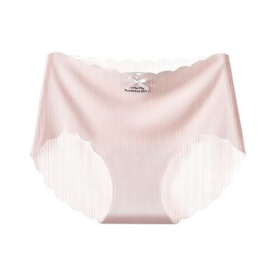 China Lightweight Buttery Polished Breathable Ice-Silk Ladies' Briefs with Seamless No-Show Design for Daily Commuting for sale