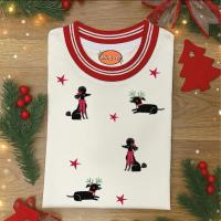 China Breathable Soft Cotton Long-Sleeve Shirt with Subtle Christmas Design and Comfort-Tailored Fit for Holiday Wear for sale