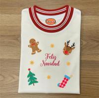 China Breathable Soft Cotton Long-Sleeve Shirt with Subtle Christmas Design and Comfort-Tailored Fit for Holiday Wear for sale