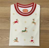China Breathable Soft Cotton Long-Sleeve Shirt with Subtle Christmas Design and Comfort-Tailored Fit for Holiday Wear for sale