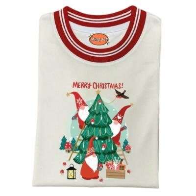 China Premium Combed Cotton Christmas Sleep Shirt with Subtle Festive Design and Relaxed Sleep Fit for sale