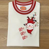 China Premium Combed Cotton Christmas Sleep Shirt with Subtle Festive Design and Relaxed Sleep Fit for sale