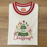 China Premium Combed Cotton Christmas Sleep Shirt with Subtle Festive Design and Relaxed Sleep Fit for sale