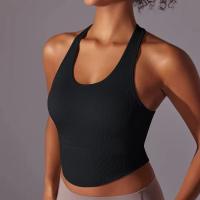 China Airy Breathable Stretch Nylon Sports Bra with Medium-High Impact Support and Polished Sleek Aesthetic for Outdoor Fitness for sale