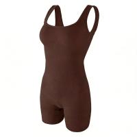 China Seamless Chafe-Free Pilates Bodysuit with 4-Way Stretch Nylon and Snug Body-Contouring Silhouette for sale