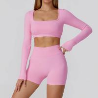 China Elastic Quick-Dry Breathable Yoga Set for Gym Workouts and Activewear for sale