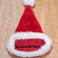 China Thickened Soft Velvet Christmas Santa Hat for Adults - Universal Size & Reusable Festive Hat for sale