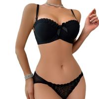 China Gentle Breathable Polyamide Stylish Lace Lady's Bra Set for Christmas Home Wear for sale