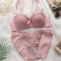 China Gentle Breathable Polyamide Stylish Lace Lady's Bra Set for Christmas Home Wear for sale