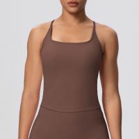 China Minimal Moisture-Wicking Women's Sports Top with Breathable Polyamide Fabric for Gym Workouts for sale