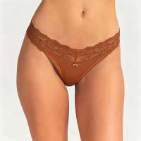 China Invisible No-Show Breathable Open-Work Elastic Soft-Stretch Lace Women's Thong for Summer for sale