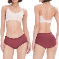 China Seamless Construction Breathable Porous Knit Tag-Free Ultra-Soft Fabric Women's Briefs for Daily Lounge for sale