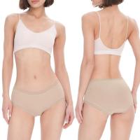 China Seamless Construction Breathable Porous Knit Tag-Free Ultra-Soft Fabric Women's Briefs for Daily Lounge for sale