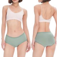 China Seamless Construction Breathable Porous Knit Tag-Free Ultra-Soft Fabric Women's Briefs for Daily Lounge for sale
