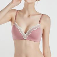 China Breathable Ultra-Soft Elastic Seamless Jelly Sports Bra Wireless Jelly Strip Lacy Sports Bra for Daily Lounge for sale