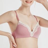 China Breathable Ultra-Soft Elastic Seamless Jelly Sports Bra Wireless Jelly Strip Lacy Sports Bra for Daily Lounge for sale