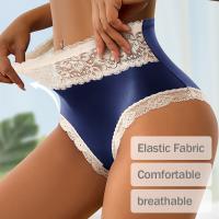 China Breathable Stretchable Mid-rise Ladies Briefs Soft Satin Lacy Women's Briefs for Sleeping Lounge at Home for sale