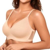 China Vented Breathable Seamless Jelly Sports Bra with Adjustable Straps and Seamless Wire-Free Jelly Bra Support for Light Exercise for sale
