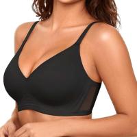 China Vented Breathable Seamless Jelly Sports Bra with Adjustable Straps and Seamless Wire-Free Jelly Bra Support for Light Exercise for sale