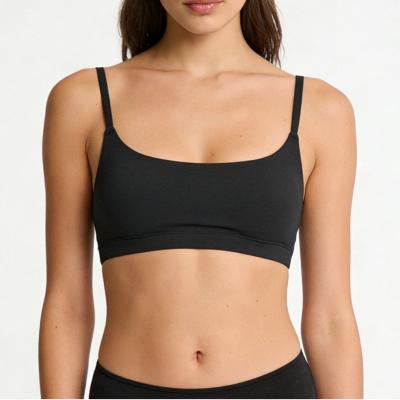 China Elastic Versatile Soothing Racerback Bra Wire-Free Everyday Bra for Daily Commute and Office Work for sale