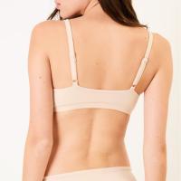 China Elastic Versatile Soothing Racerback Bra Wire-Free Everyday Bra for Daily Commute and Office Work for sale