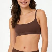 China Elastic Versatile Soothing Racerback Bra Wire-Free Everyday Bra for Daily Commute and Office Work for sale