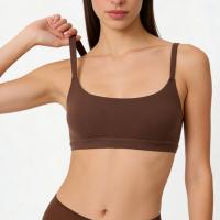 China Elastic Versatile Soothing Racerback Bra Wire-Free Everyday Bra for Daily Commute and Office Work for sale