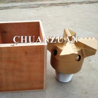 China High Drill Ability PDC Drag Bit / 4 Wings Golden Chevron Type PDC Drag Bit for sale