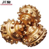 China IADC 517 Oil Well TCI Tricone Bit Rubber Sealed Bearing For Medium Formation for sale