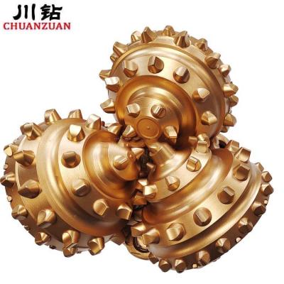 China IADC 517 Oil Well TCI Tricone Bit Rubber Sealed Bearing For Medium Formation for sale