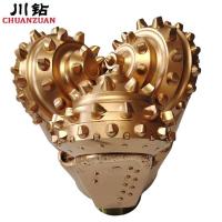 China IADC 517 Oil Well TCI Tricone Bit Rubber Sealed Bearing For Medium Formation for sale