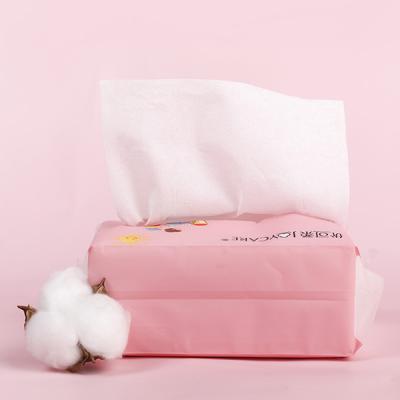 China Factory direct sale 100 pcs/bag travel disposable 100% pure cotton facial tissue for sale
