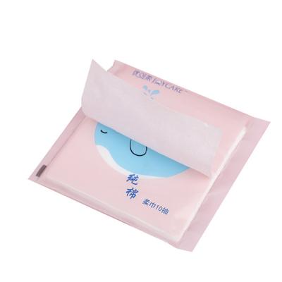 China Soft and comfortable multifunctional dry and wet facial cotton tissue for travel for sale
