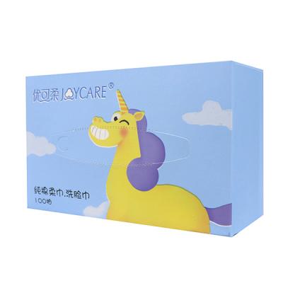 China Oem service cotton facial tissue paper 15*20 cm 100 pcs/bag box package for sale