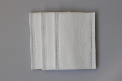 China Synthetic Silky Lint Free Cotton Wipes Rectangular Double Sided Unbleached for sale