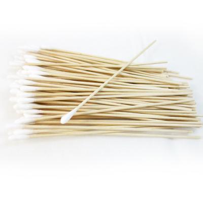 China Pointed Tip Cotton Wool Swabs Bulk Single Head Multifunction Economical for sale