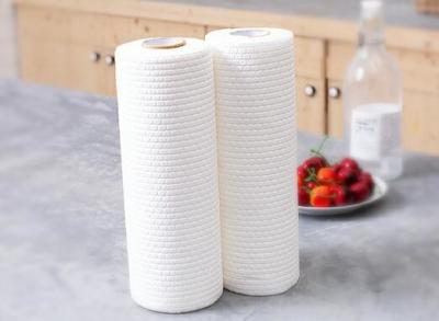 China Wood Pulp Nonwoven Fabric 60gsm Disposable Dish Cloths for sale