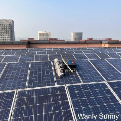 China Dry Cleaning Solar Panel Cleaning Robot 3-4 Hours Battery Life Backpack Adapter for sale