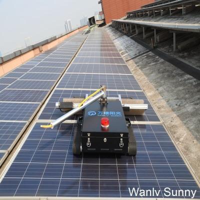 China Backpack Lithium Battery Water Waterless Dry Solar Panel Cleaning Robot 48V with Charger Adapter for sale