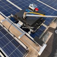 China Solar Panel Cleaning Robot Rubber Track 50mm Width for Dry and Washing PV Module Maintenance for sale