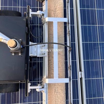 China 24V Lithium Battery Solar Panel Cleaning Robot Portable Dry Water Washing Machine 150W for sale